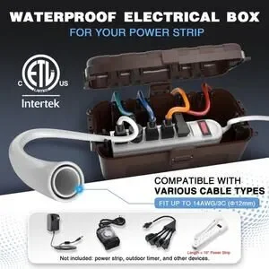 Restmo | Accents | Outdoor Electrical Box Ip54 Waterproof Extension ...
